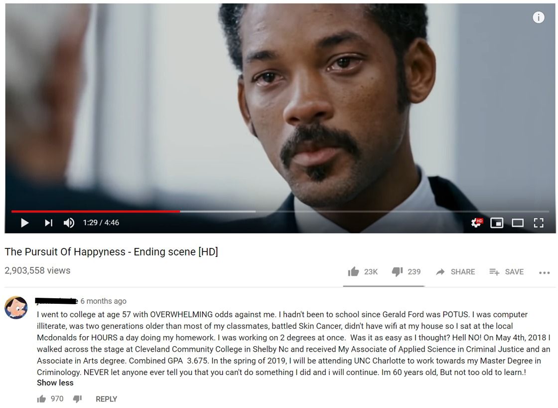 [Image] This comment under a YouTube video | Scrolller