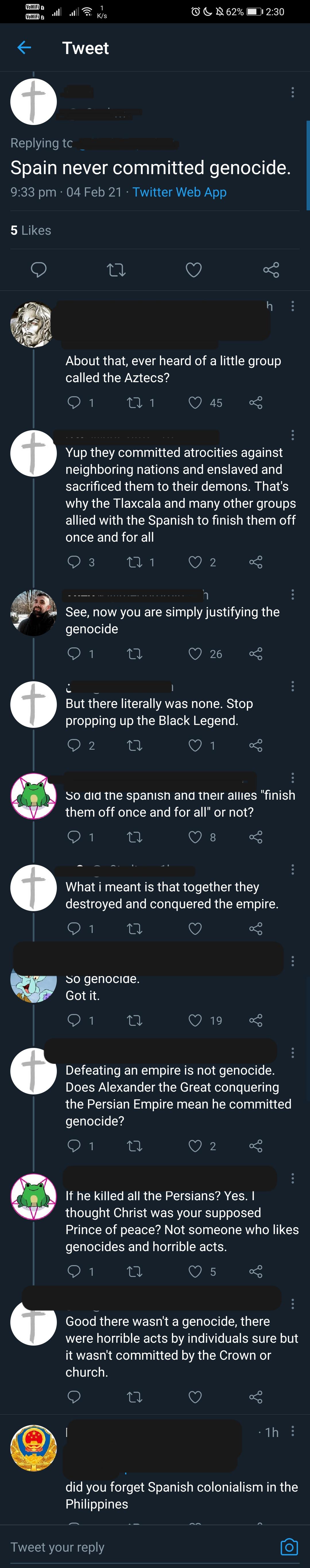 Imagining justifying genocide! | Scrolller