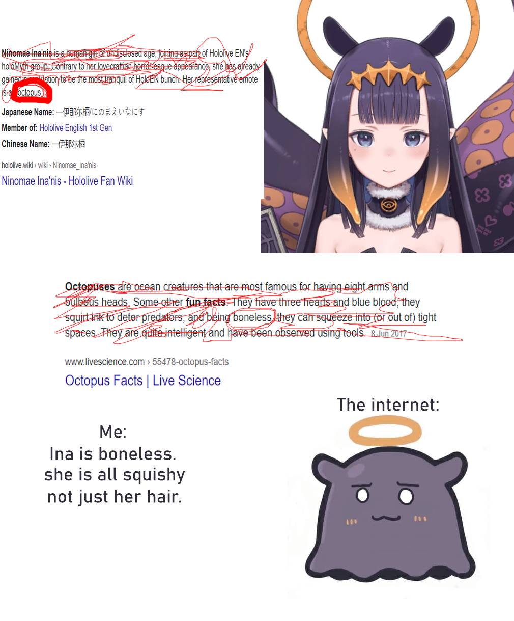 Ina is boneless!! | Scrolller