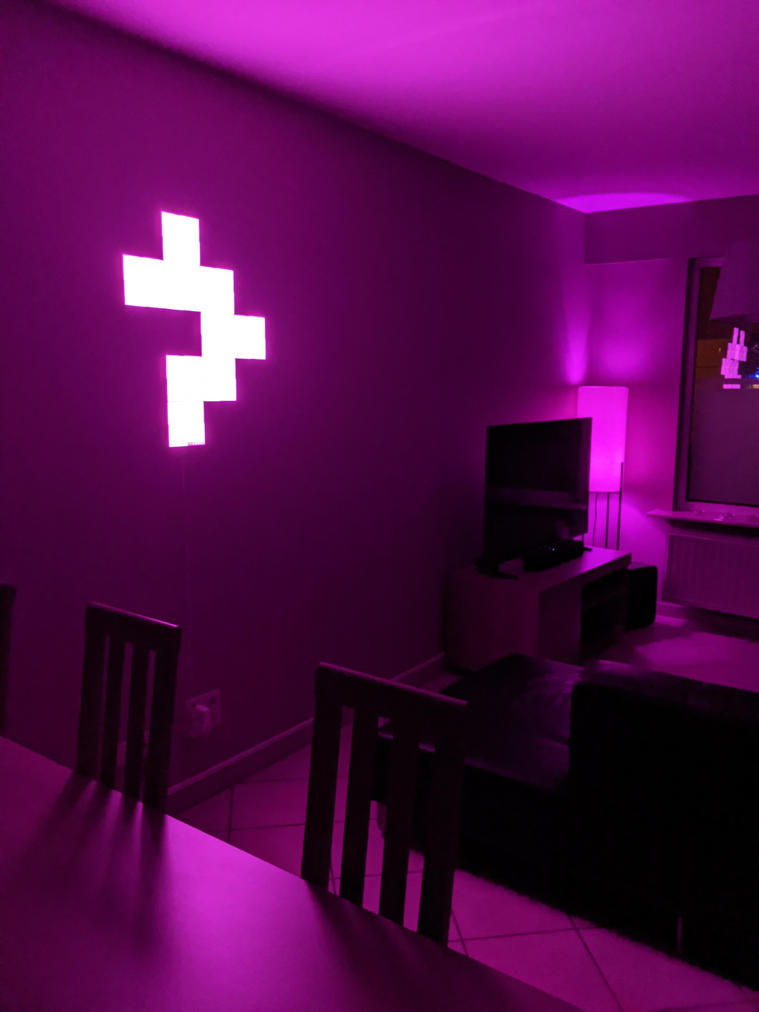 Installed my nanoleaf squares today. | Scrolller