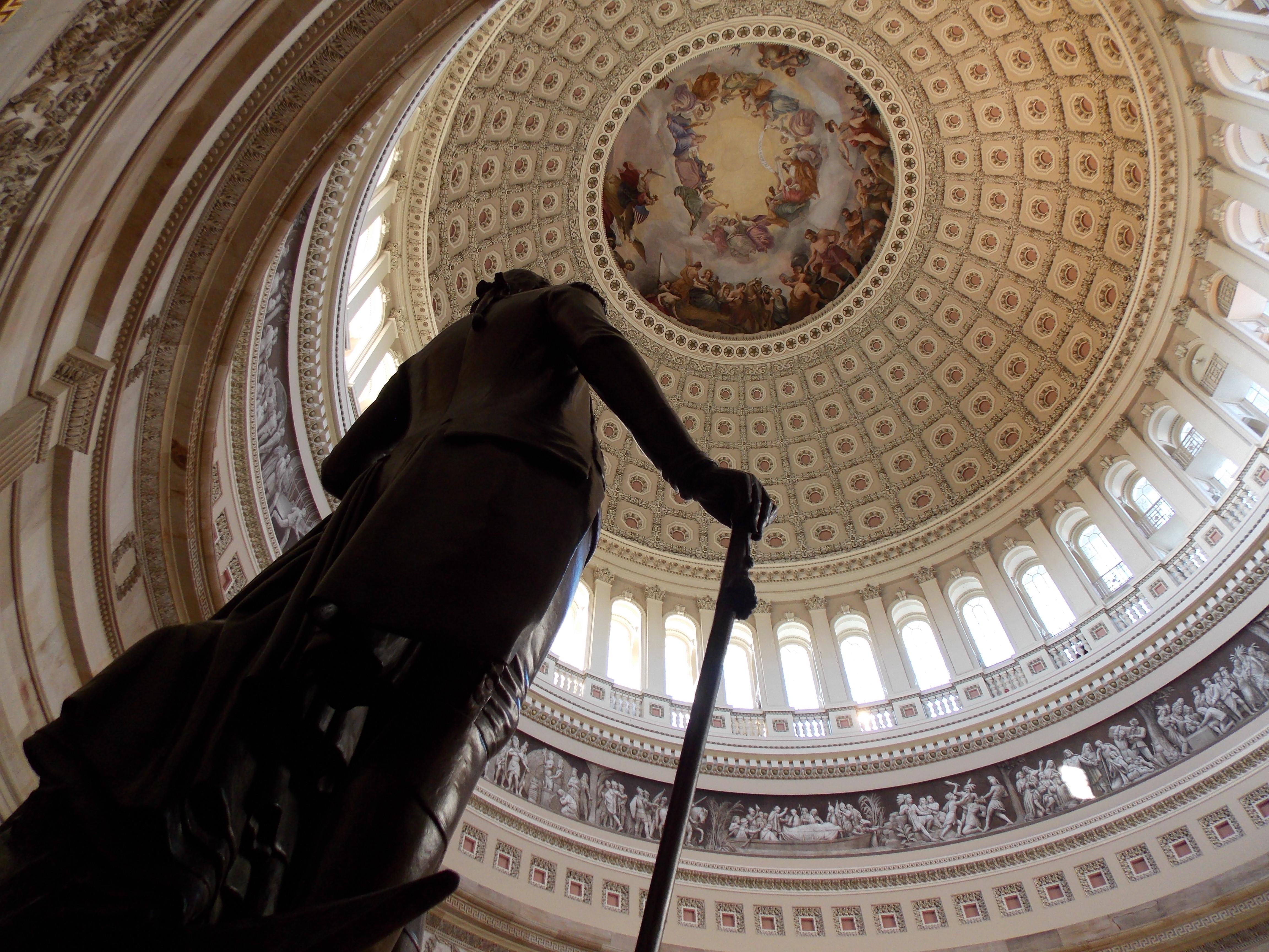 Interior of the rotunda of the US Capitol, Washington, DC [OC] [4608 x 3456] | Scrolller