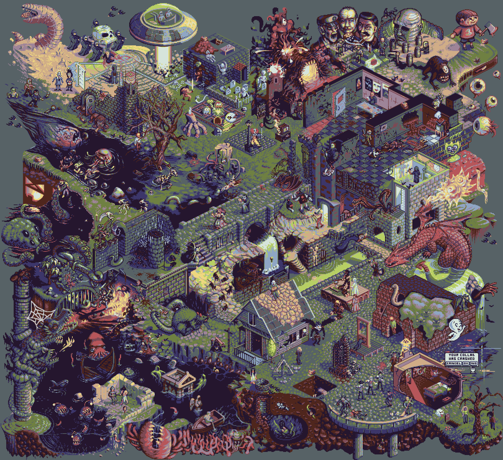 ISO Dead People... - a collaboration of 40 artists from PixelJoint! | Scrolller