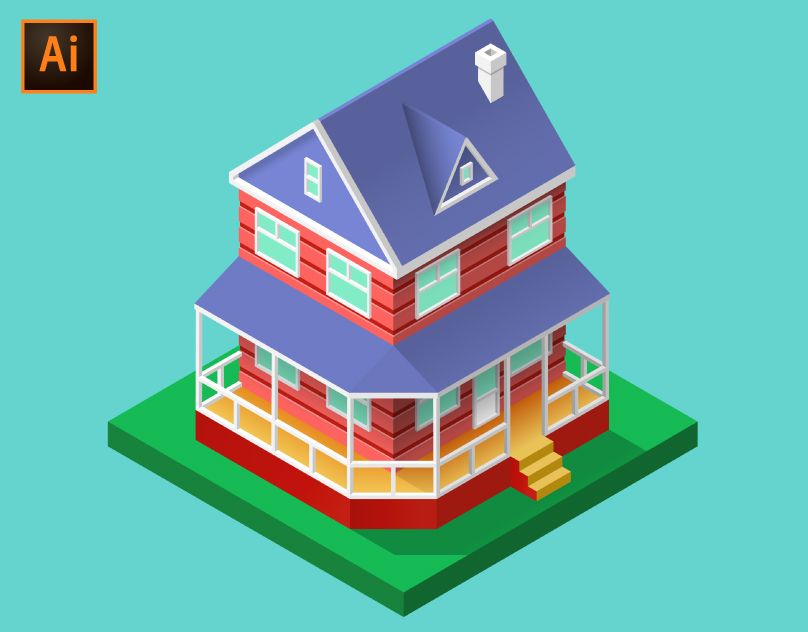 Isometric House. | Scrolller