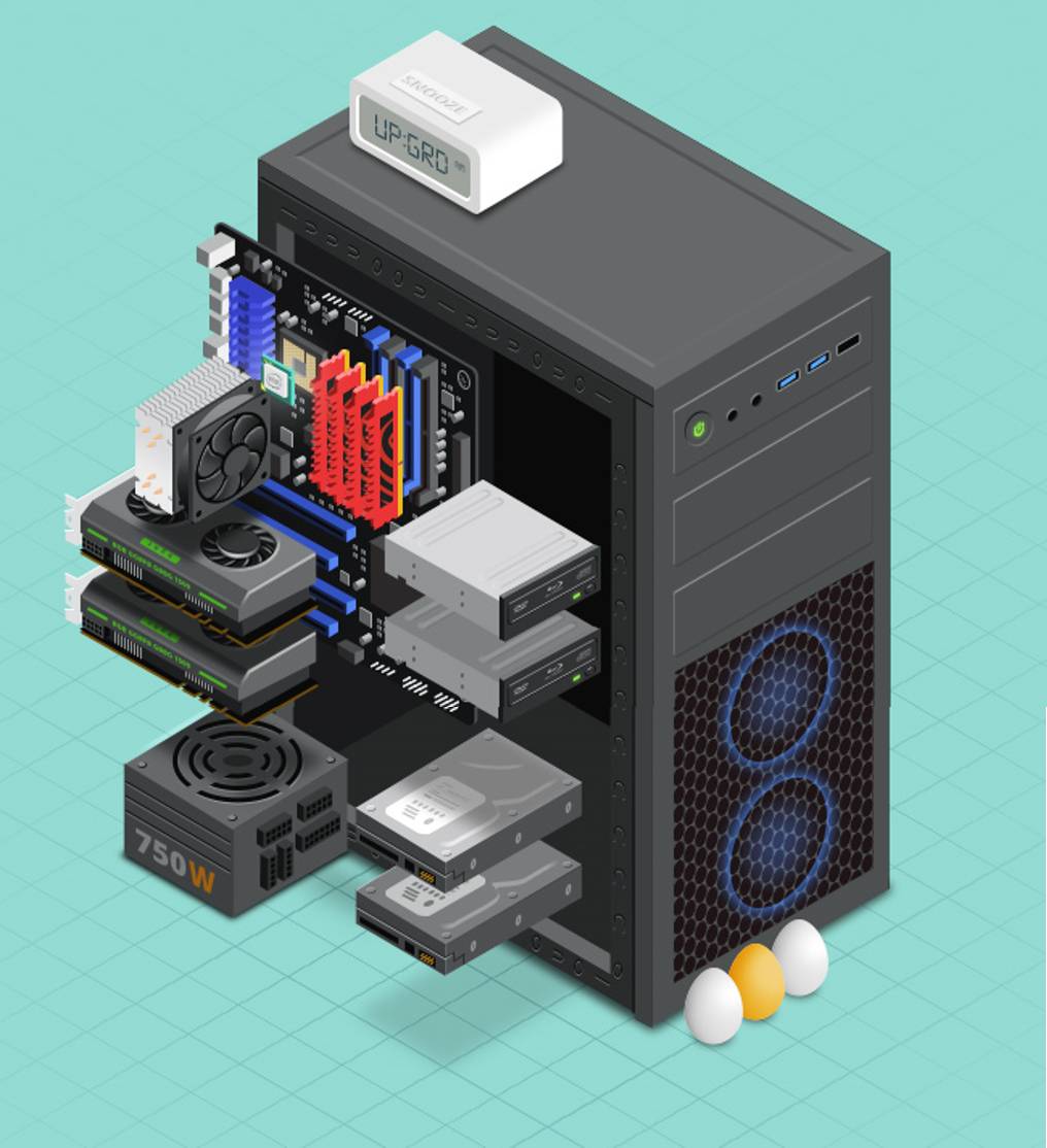 Isometric PC art from newegg | Scrolller