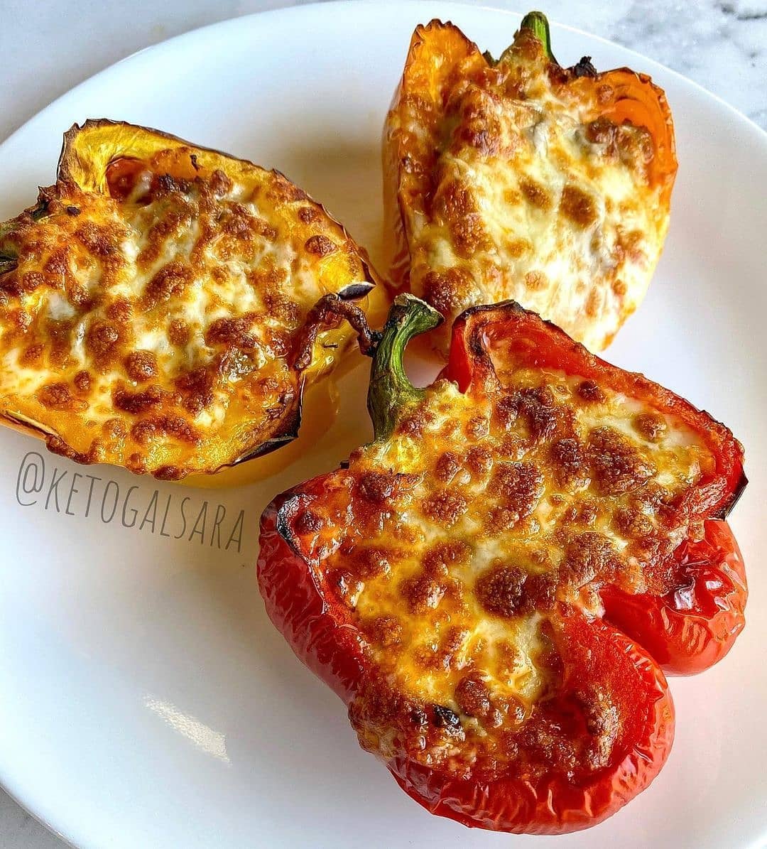 Italian stuffed peppers cooked 2 ways | Scrolller
