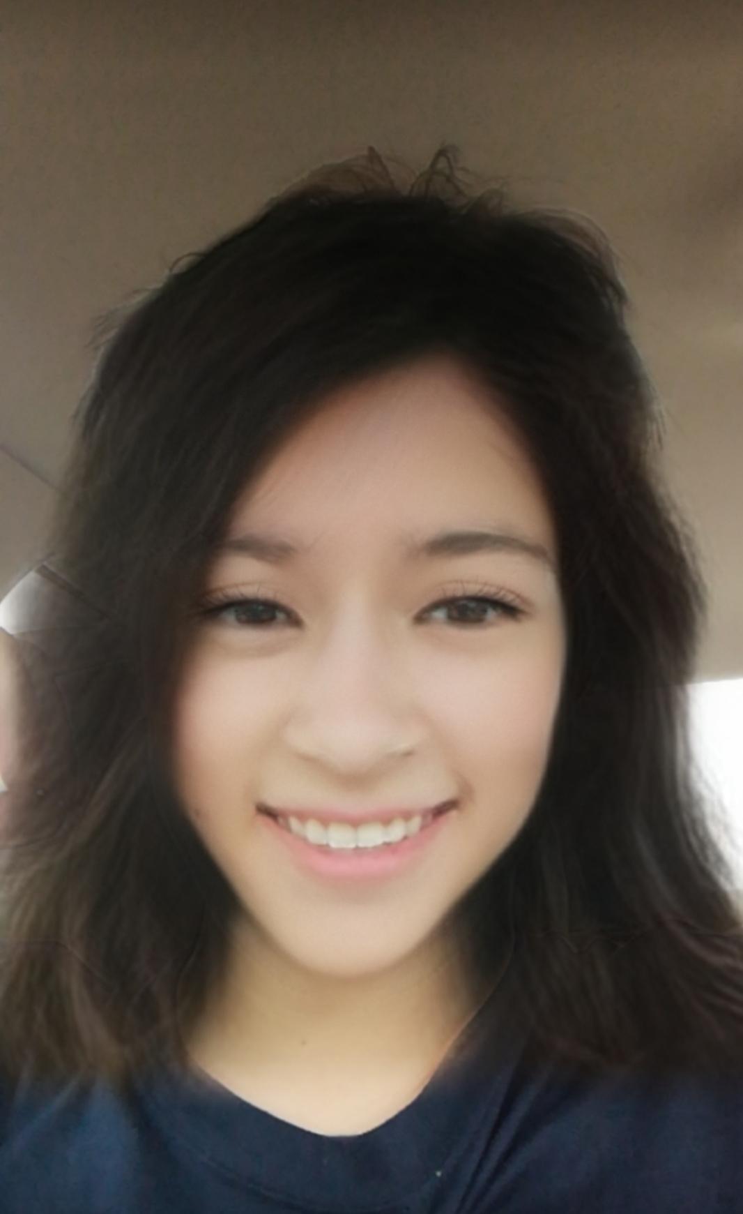 It's scary how Korean I look as a girl; the filter captured my half Korean genes perfectly ...