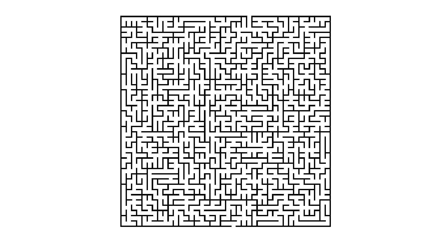 I've been programming a maze generator. Here are the results of the Aldous-Broder algorithm ...