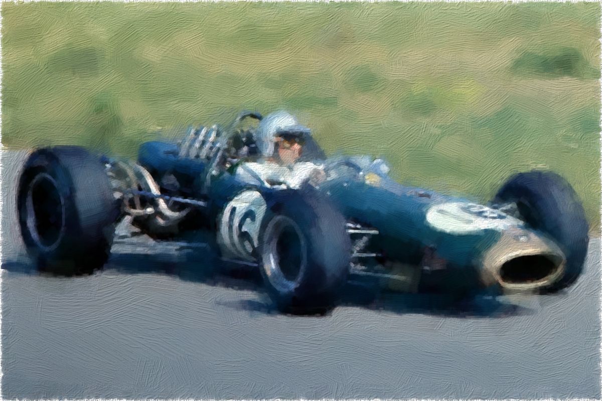 Jack Brabham [rendered by "The Painter"] | Scrolller