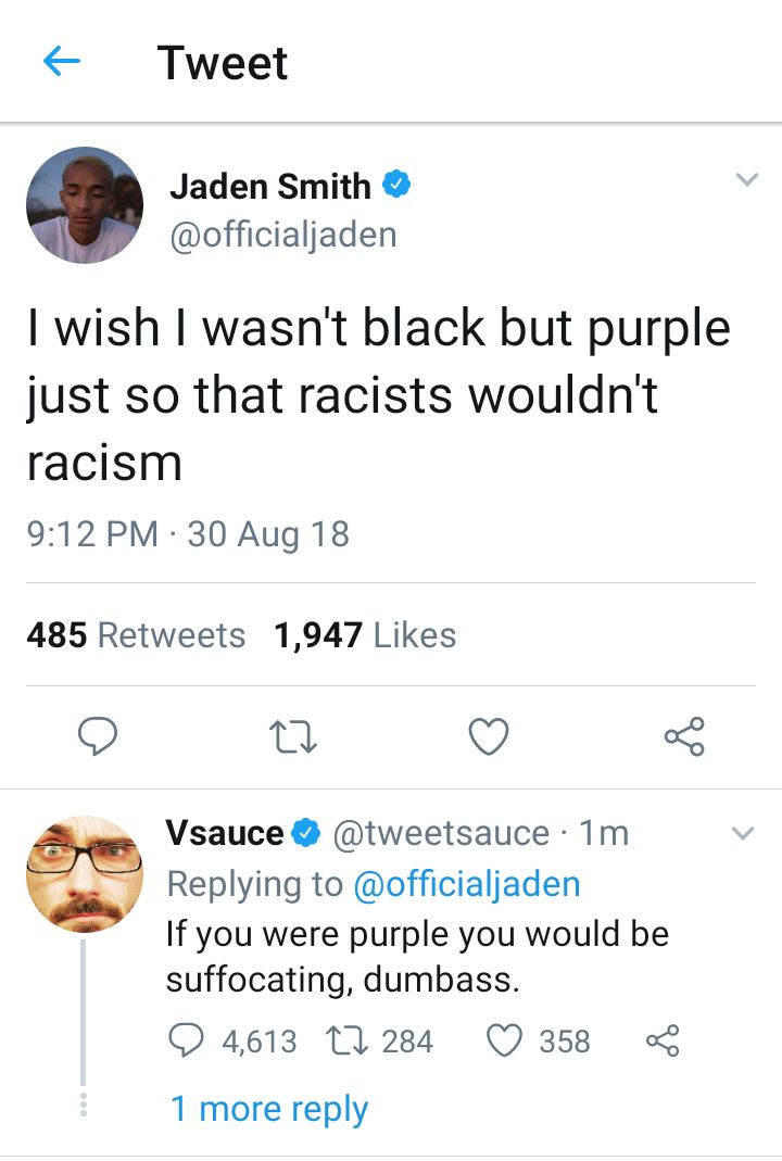 Jaden Vs Vsauce | Scrolller