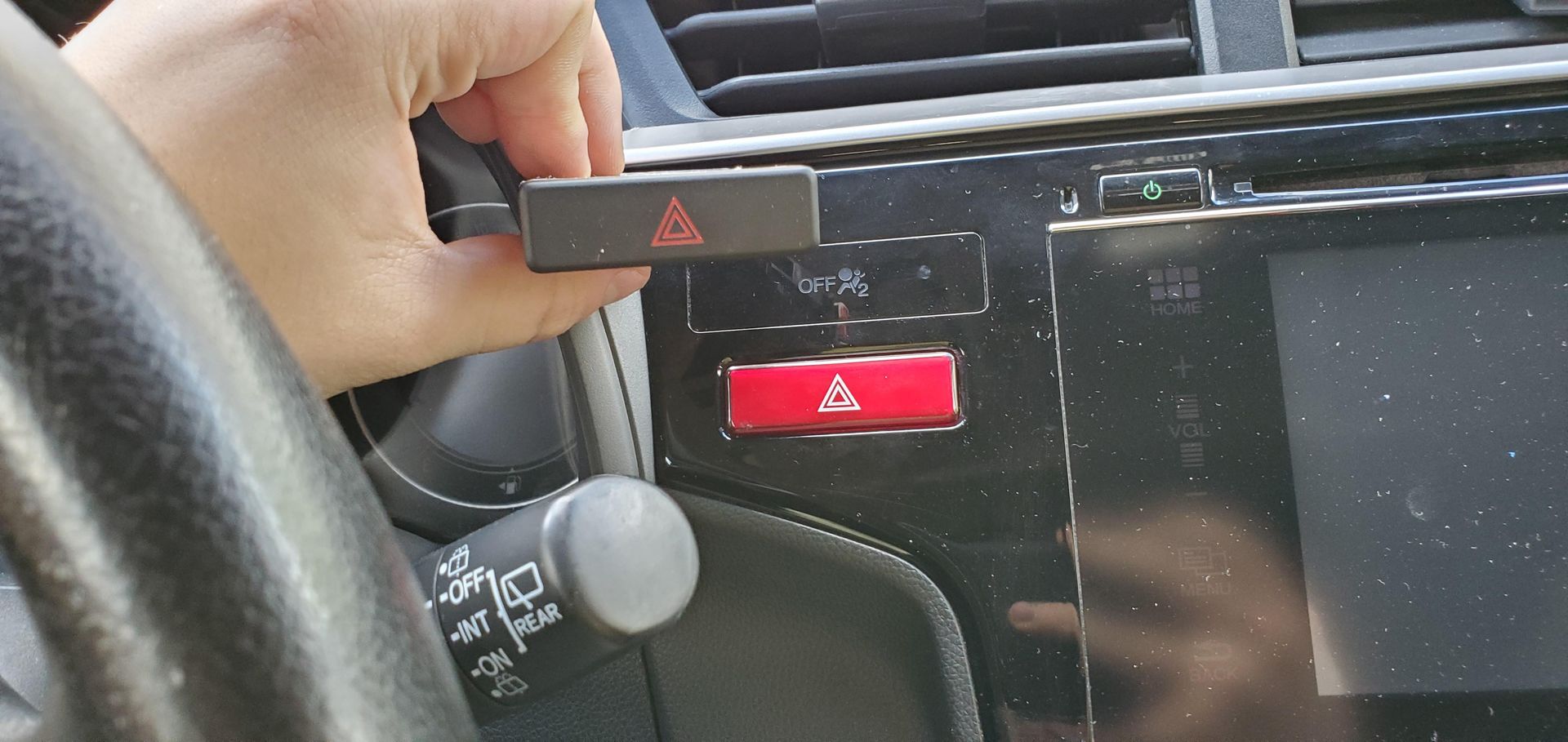JDM hazard button. +15 horsepower | Scrolller