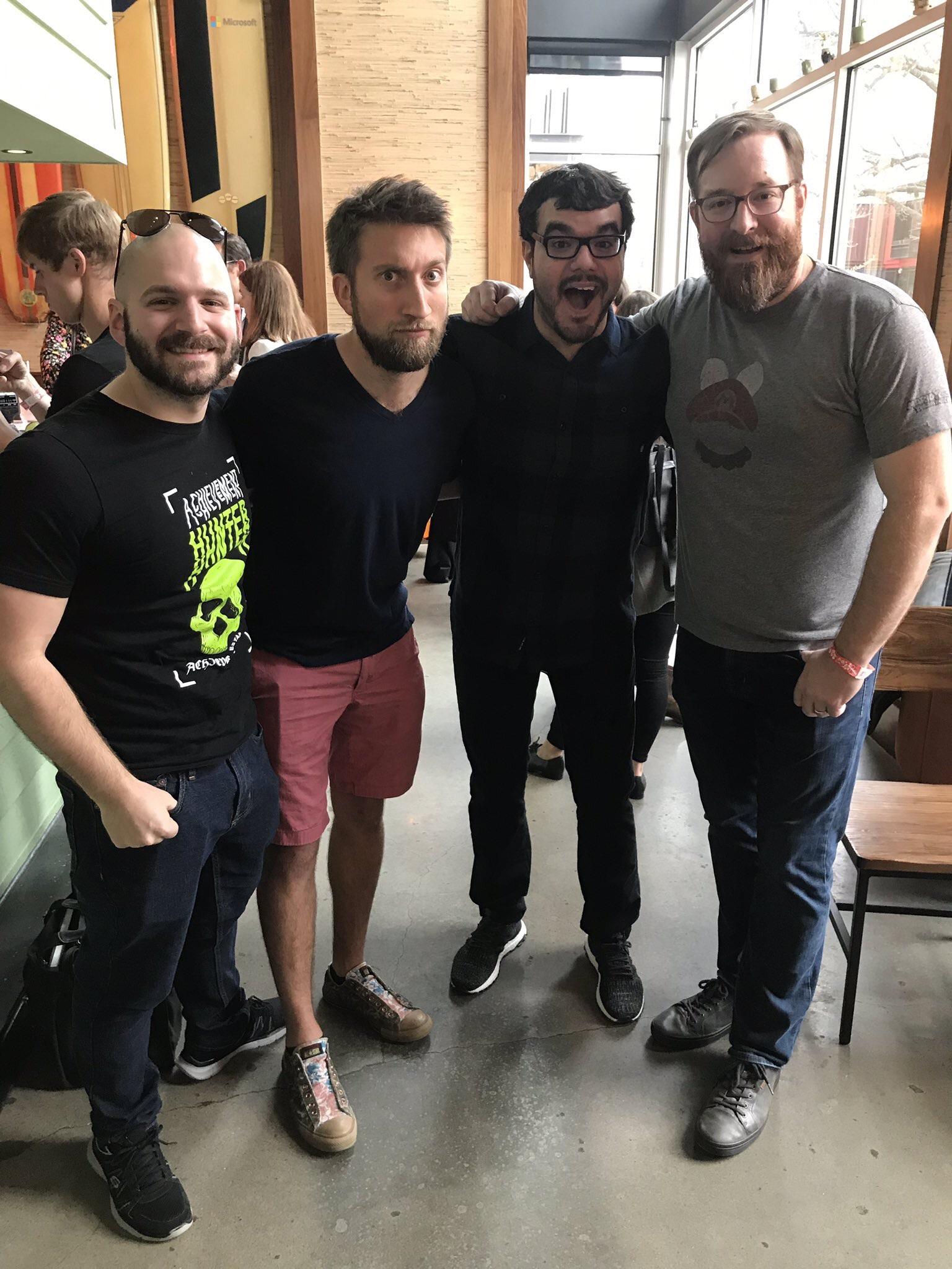 Jeremy, Gavin and Jack hanging out with a streamer at SXSW! | Scrolller