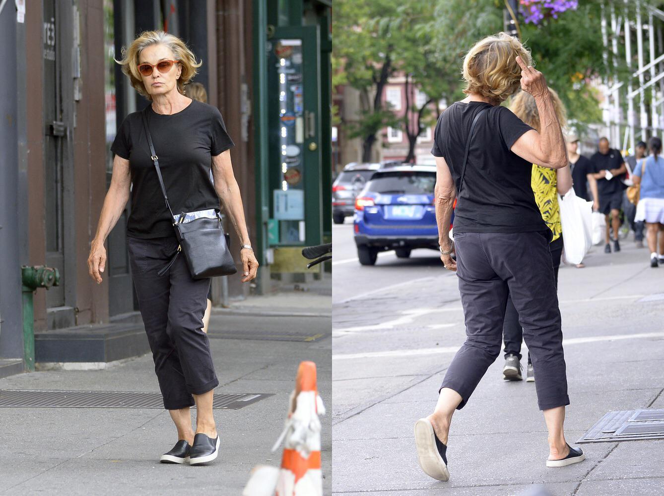 Jessica Lange flipping the bird at the Paparazzi! | Scrolller