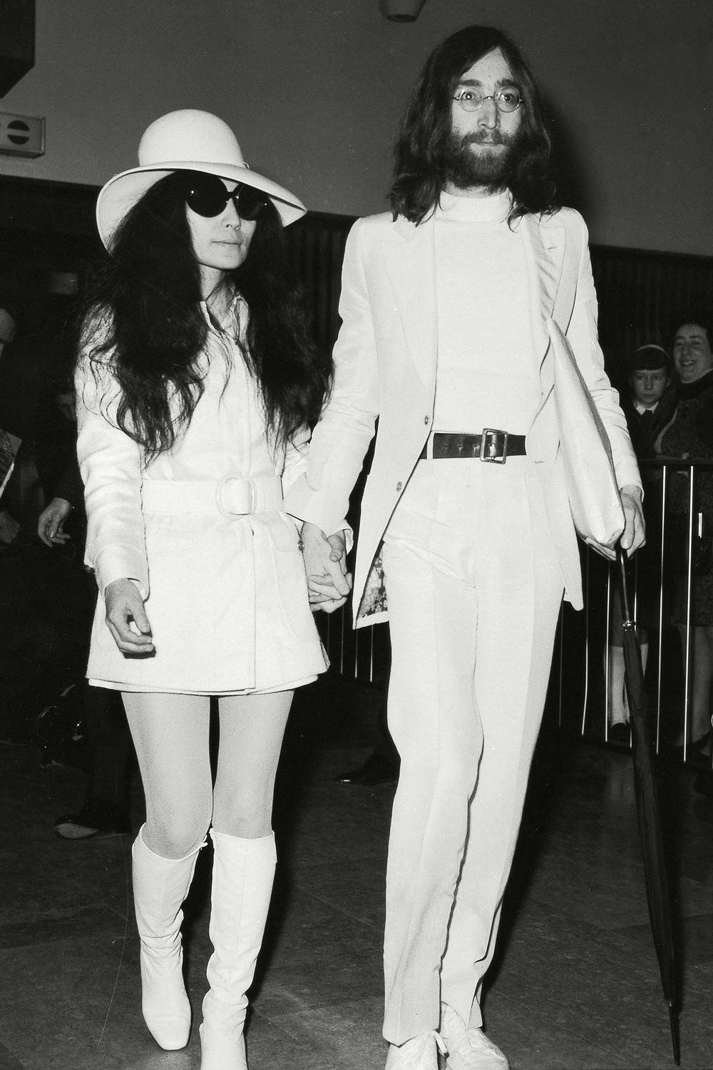 John Lennon and Yoko Ono, 1960s. | Scrolller