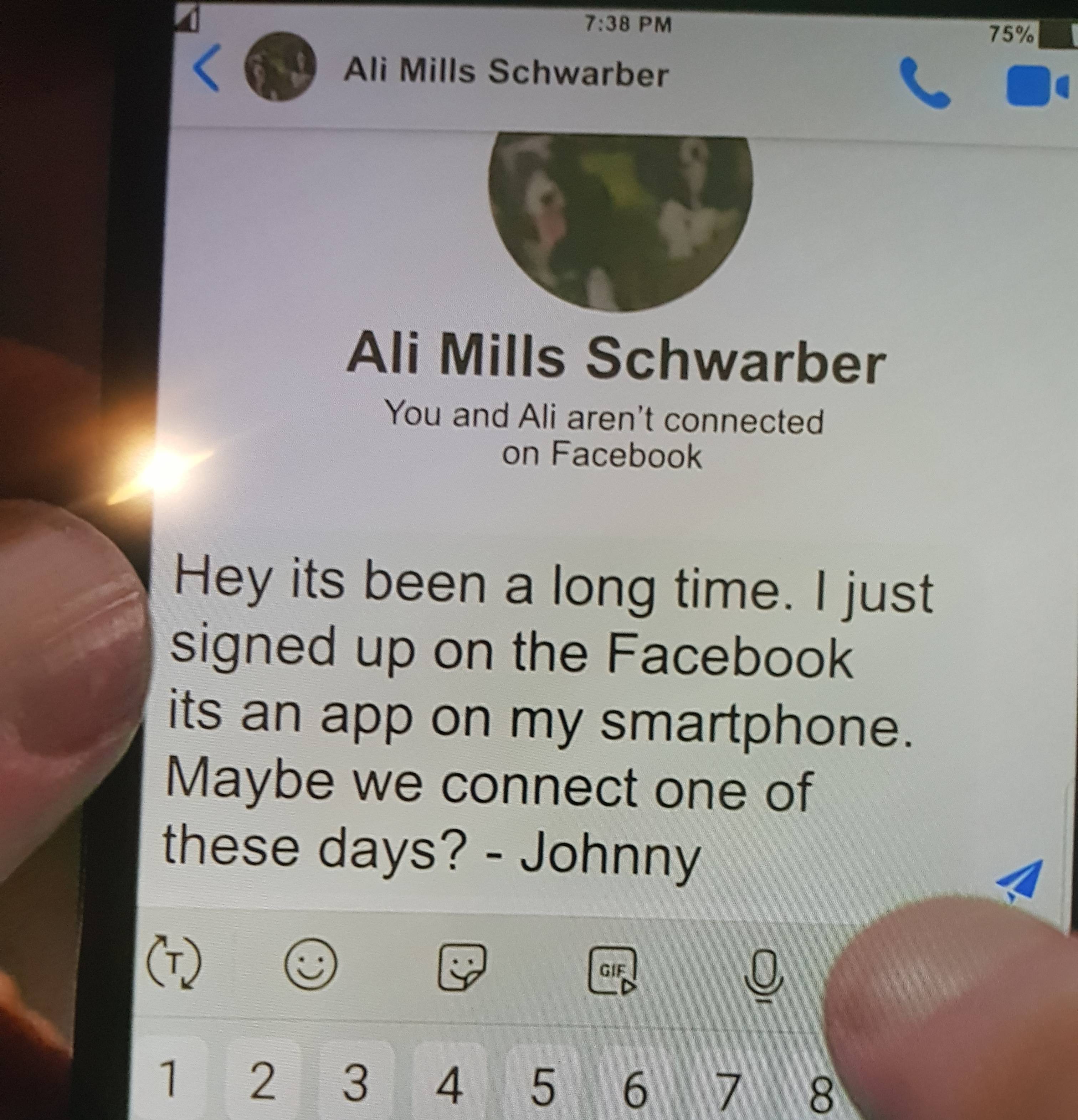 Johnny's message to Ali | Scrolller