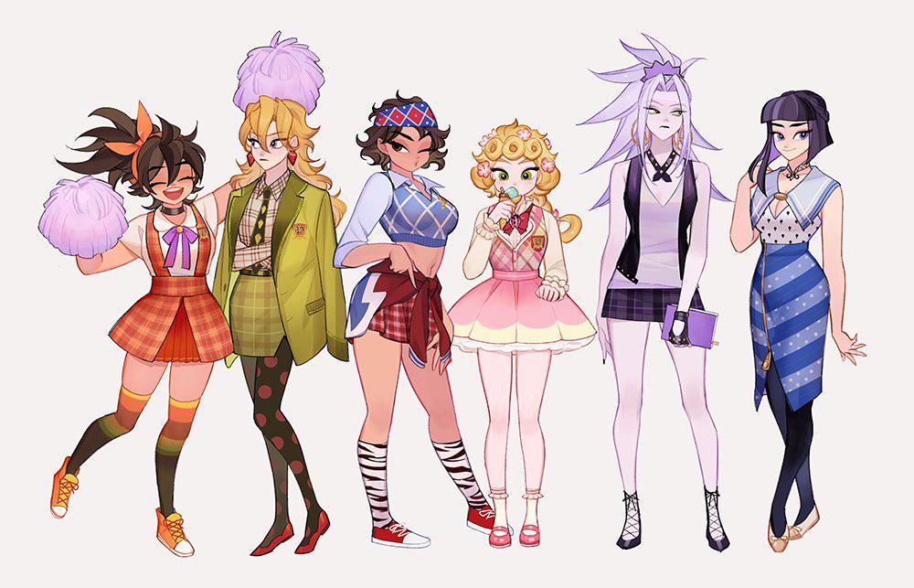 Jojo golden wind girls | Scrolller