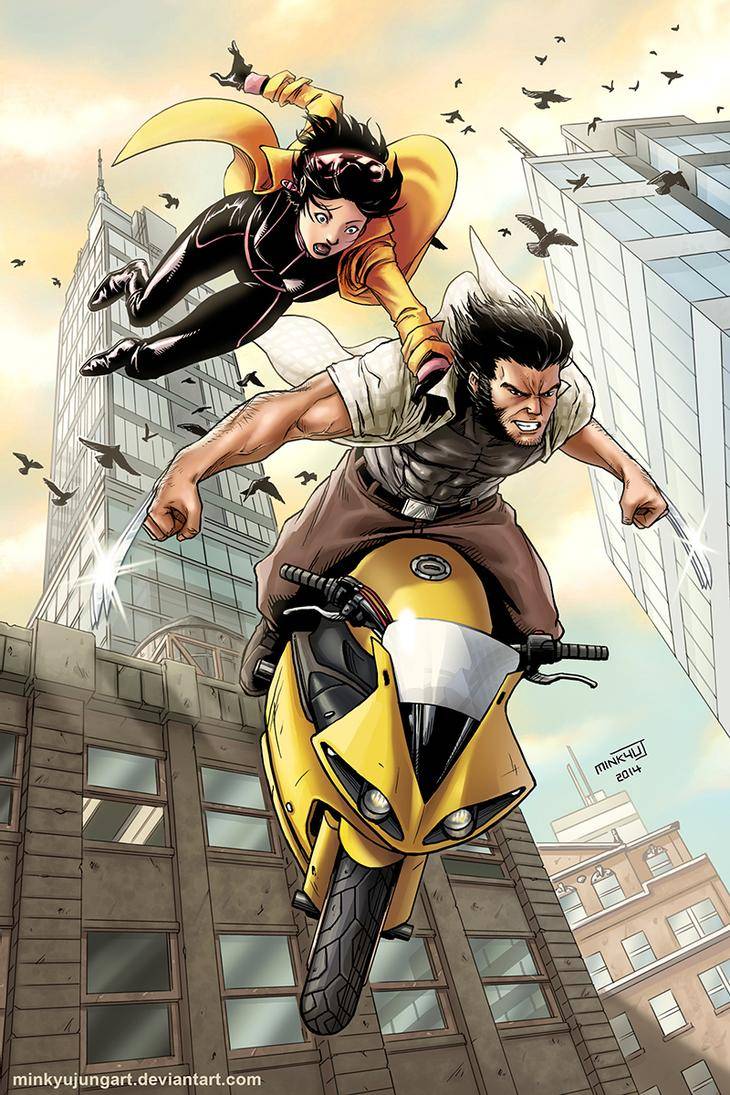 Jubilee and Wolverine by Minkyu Jung | Scrolller