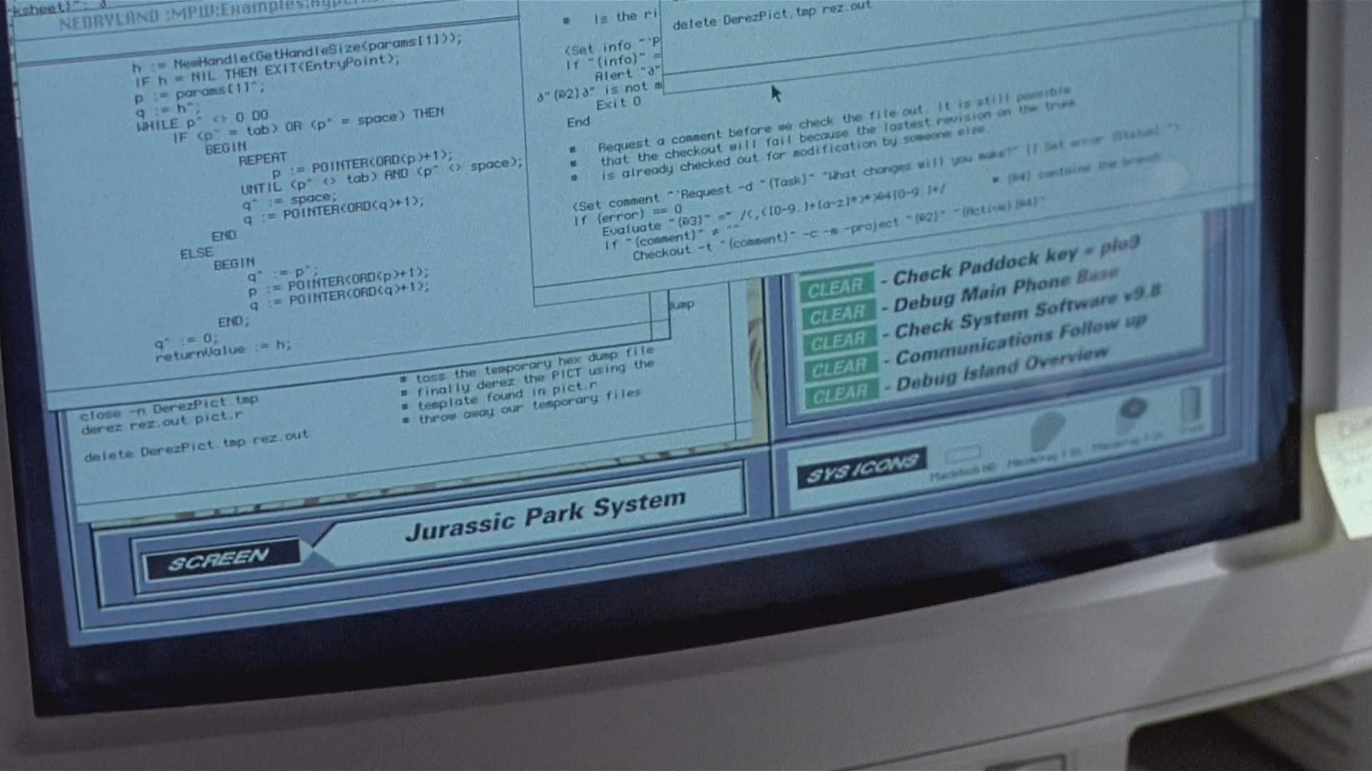 [Jurassic Park] Nedry's computer | Scrolller