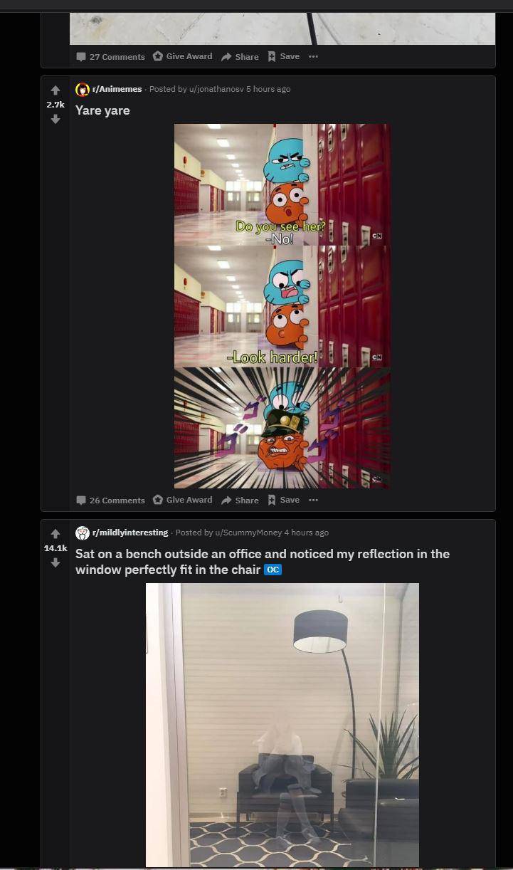 Just checking my feed, still can't see her. | Scrolller