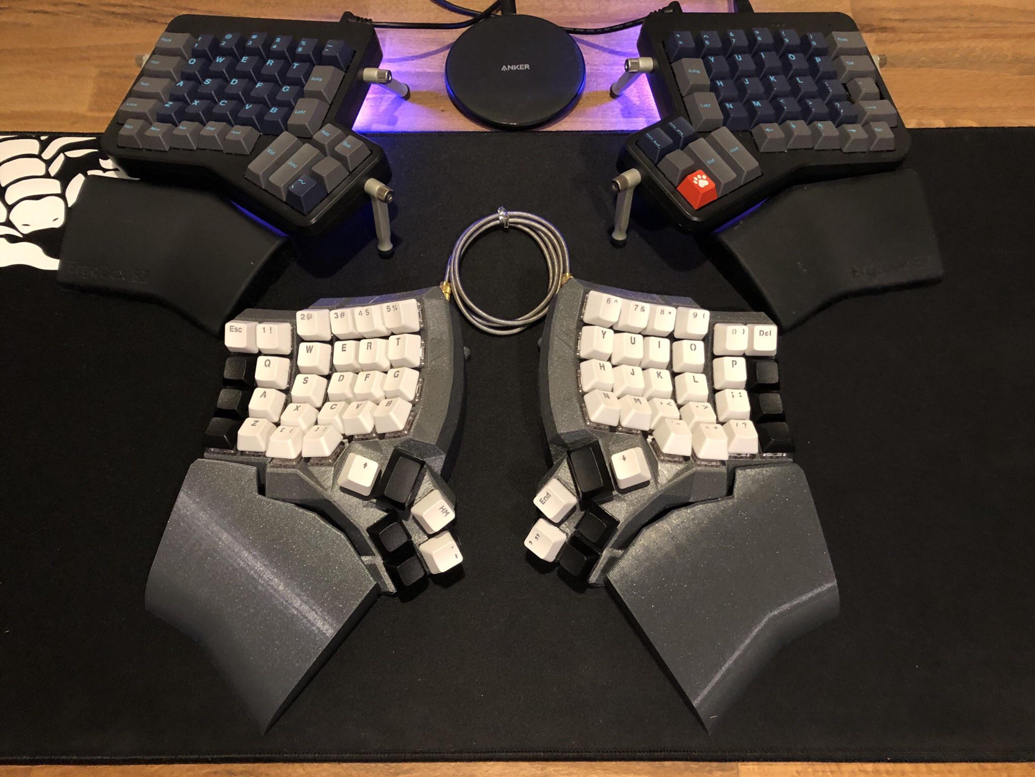 Just finished my first KB build from scratch! Hot-swappable dactyl manuform. Build log in ...