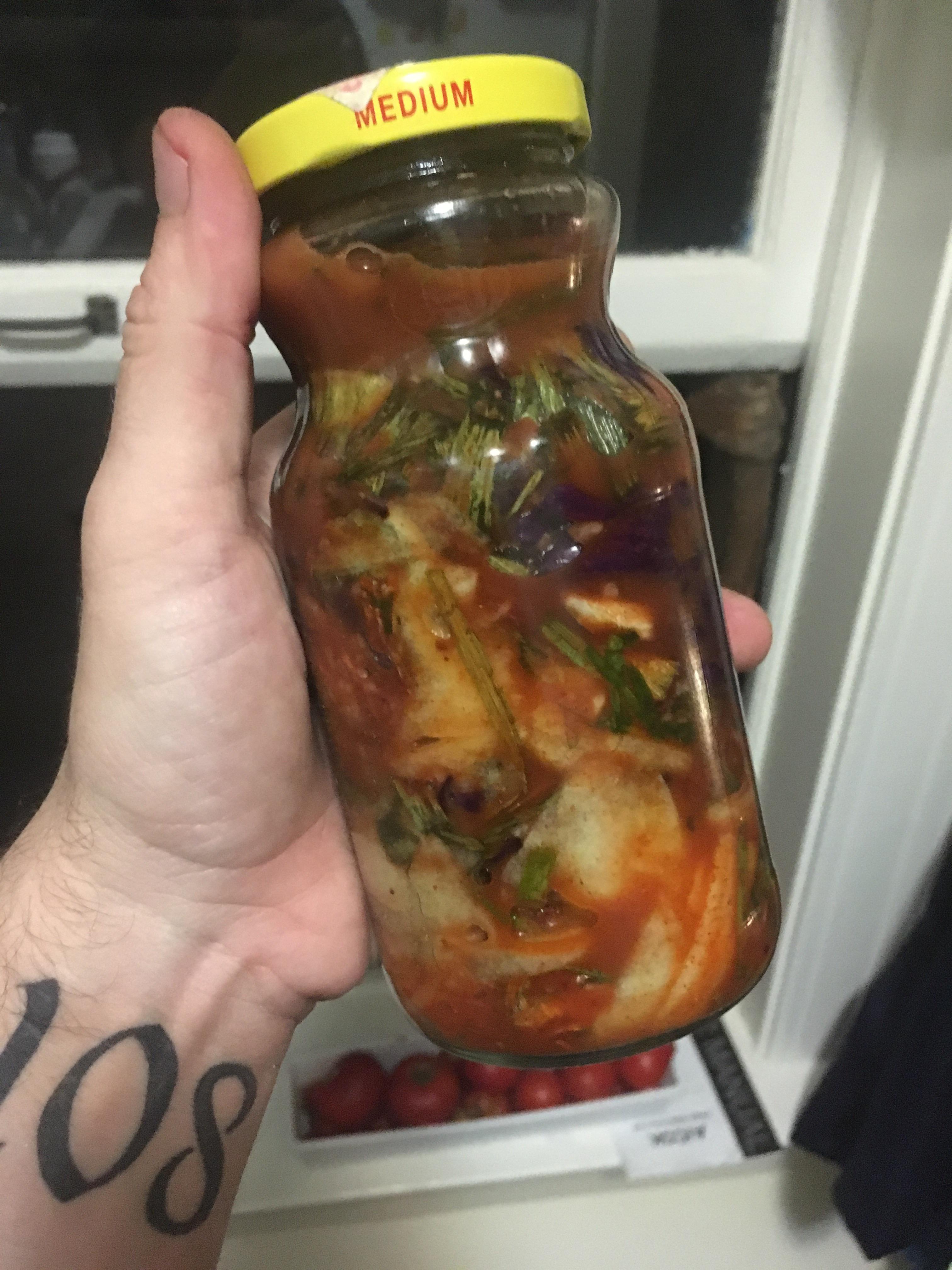 Just made my first batch ever, made with vegetables my friend grew; made with so much love and ...