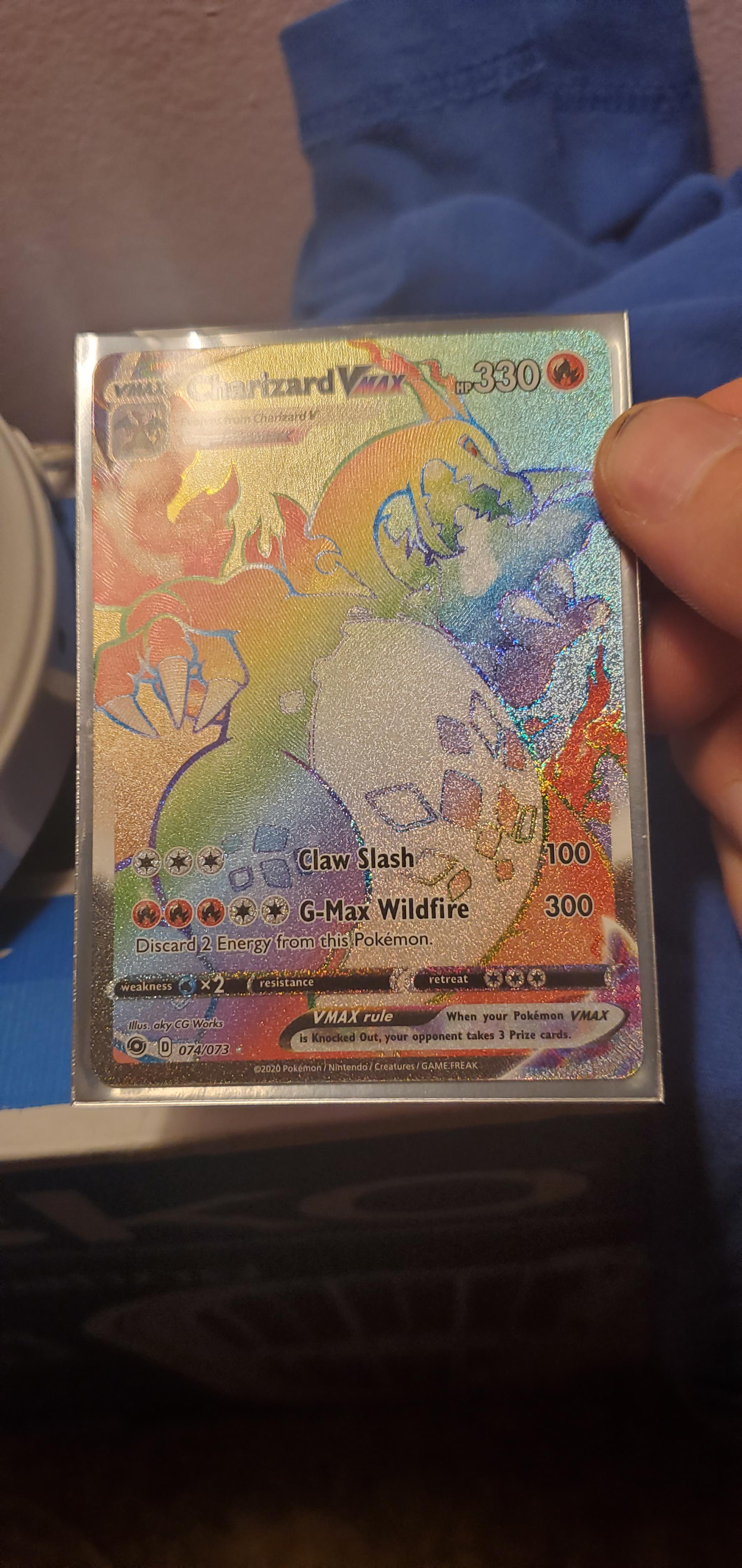 Just pulled this Charizard Vmax Rainbow | Scrolller
