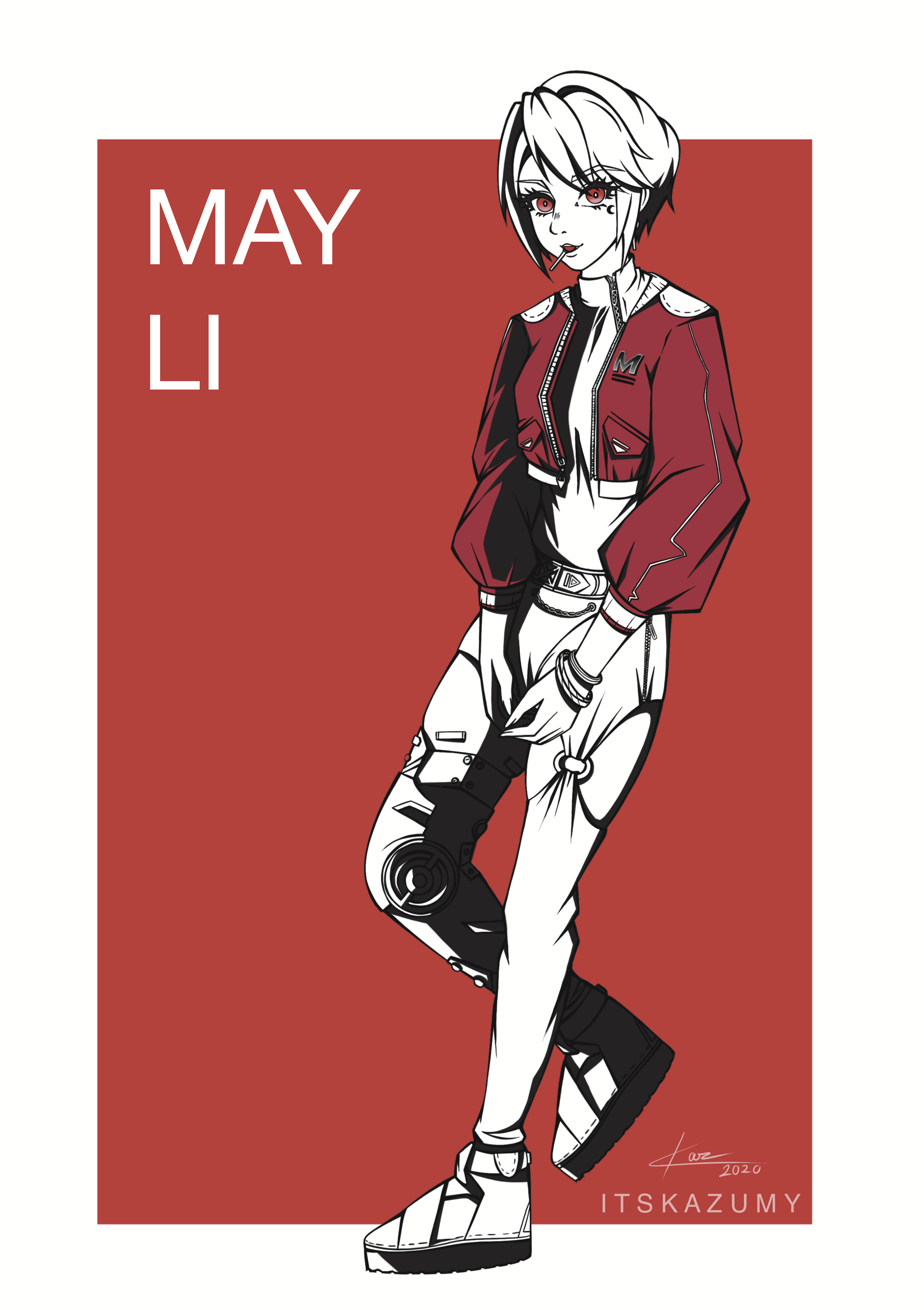 My character in her accent colour | Scrolller