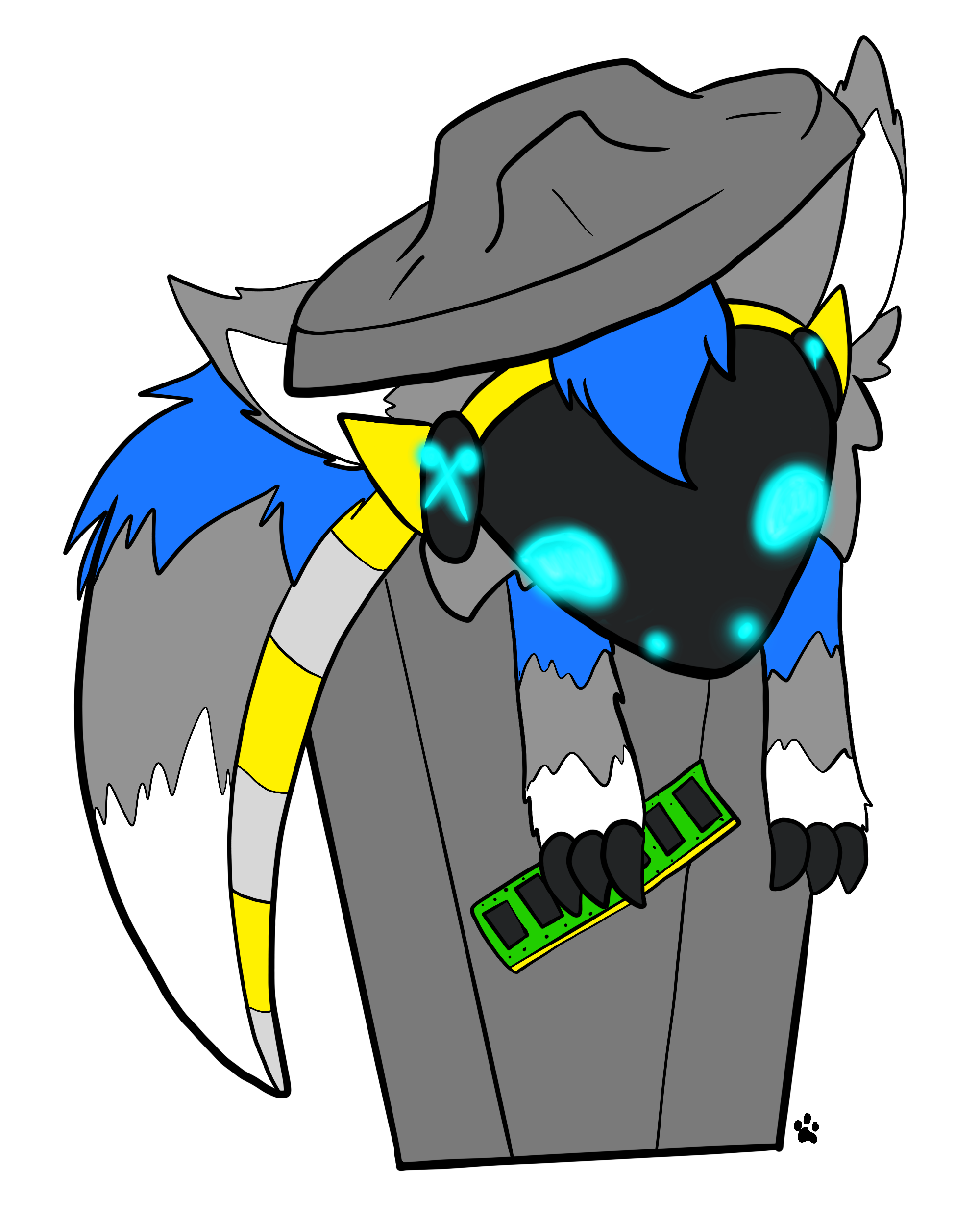 Just some protogen trash ^w^ (art done by Neco from BlackPawCreation) | Scrolller