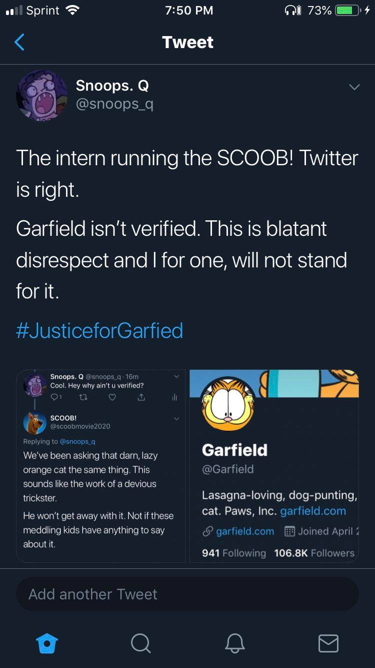#JusticeforGarfield | Scrolller
