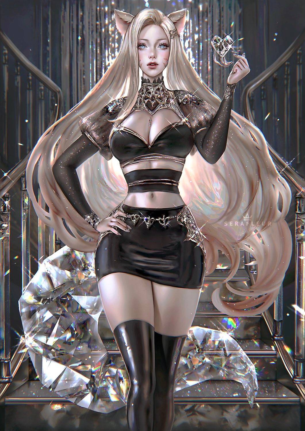 K/DA THE BADDEST Ahri Redesign [Abigail Diaz, serafleur] | Scrolller