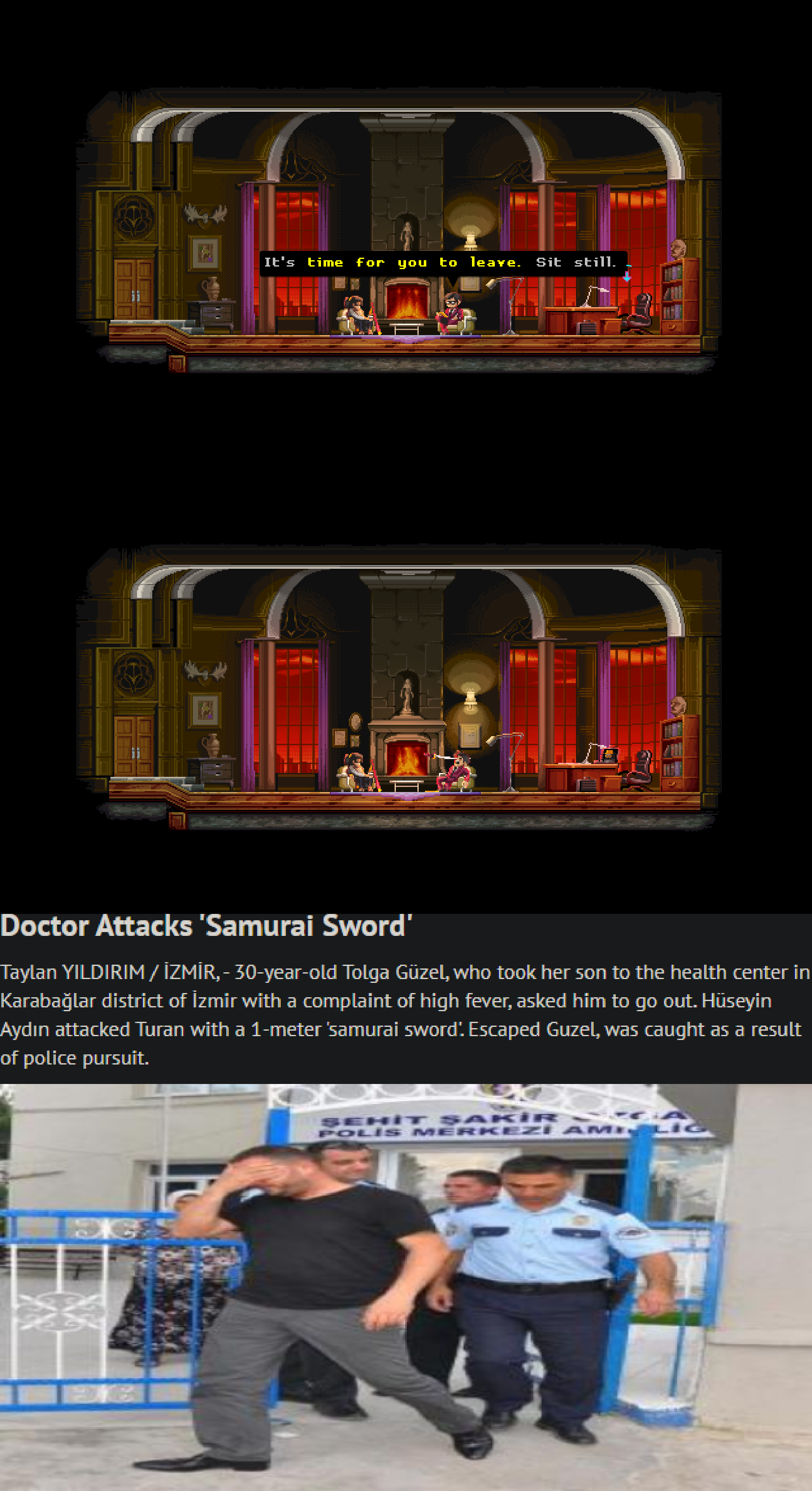 katana man attacks docotr | Scrolller