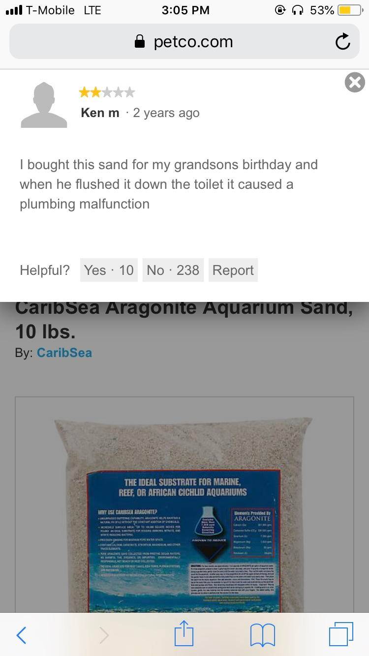 Ken M on aquarium sand | Scrolller