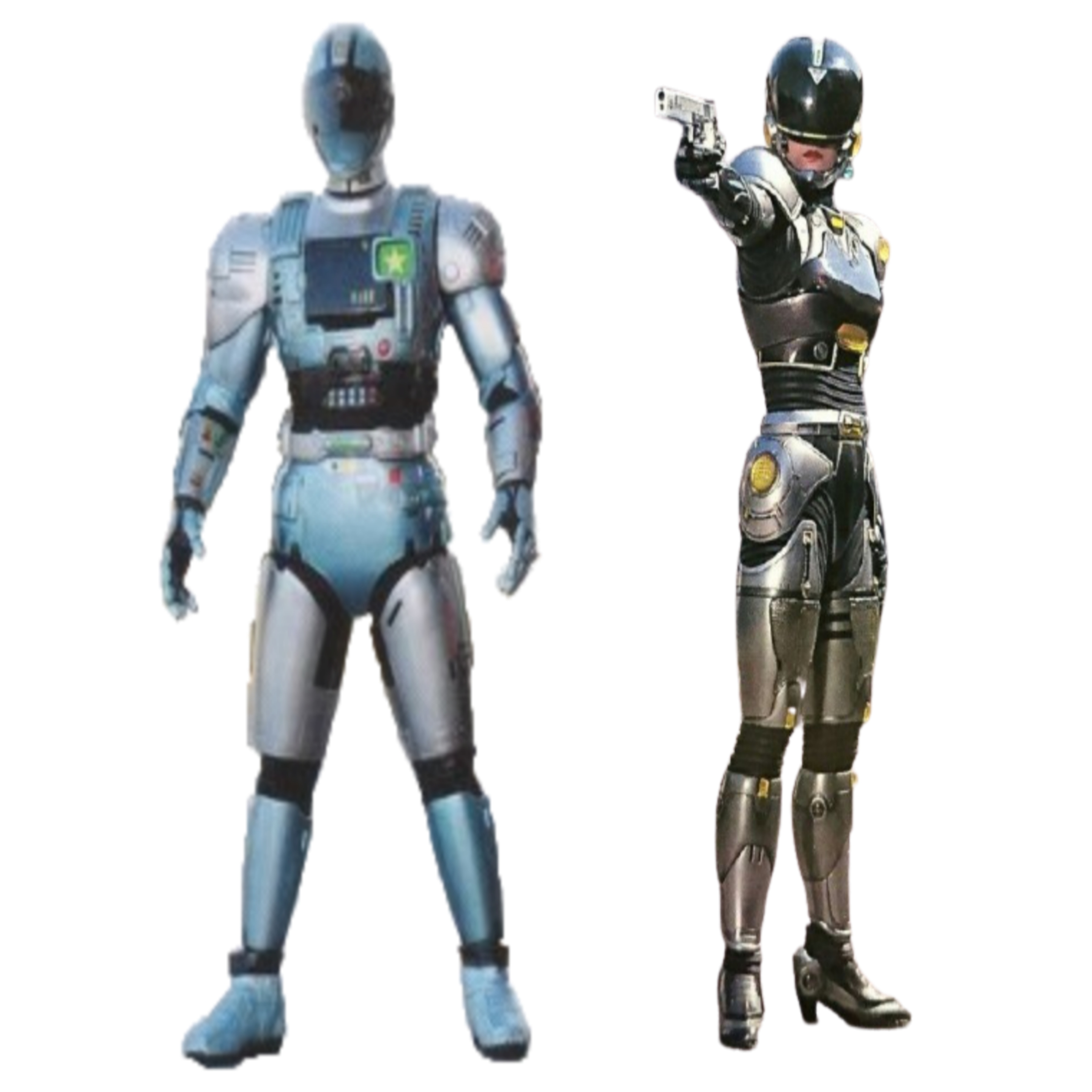 Kidou Keiji Jiban amd Lady Battle Cop: two toku rip-offs of Robocop created by the legendary ...