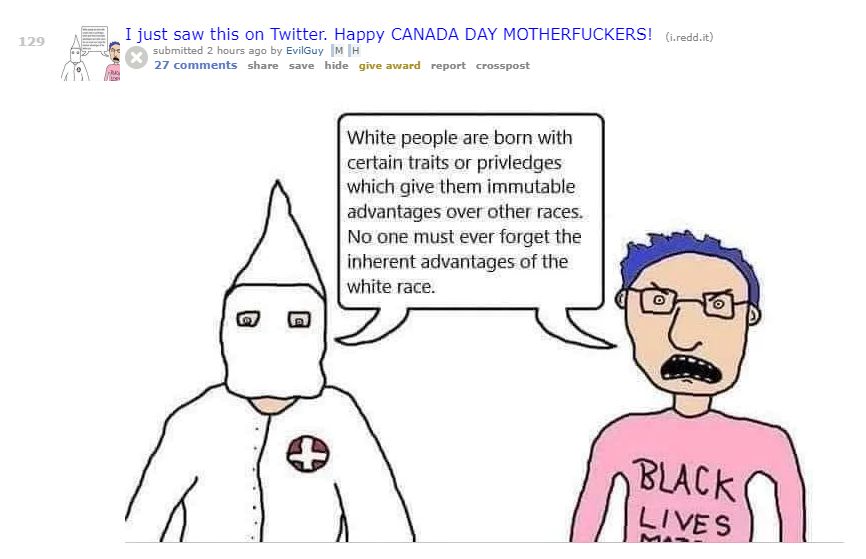 KKK or BLM? Fragile White Redditors can't tell the difference! | Scrolller