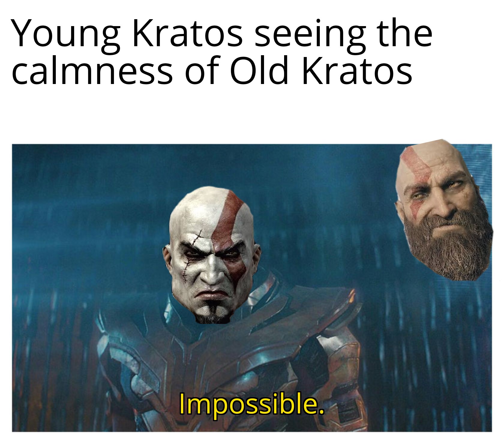 Kratos : How can I be so calm in the future?! | Scrolller