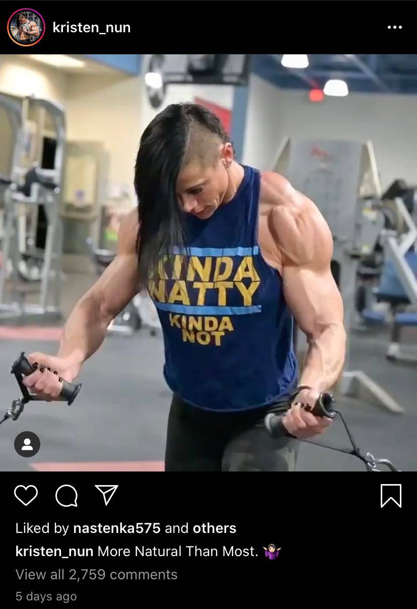 Kristen Nun admits she’s “kind of” natty | Scrolller