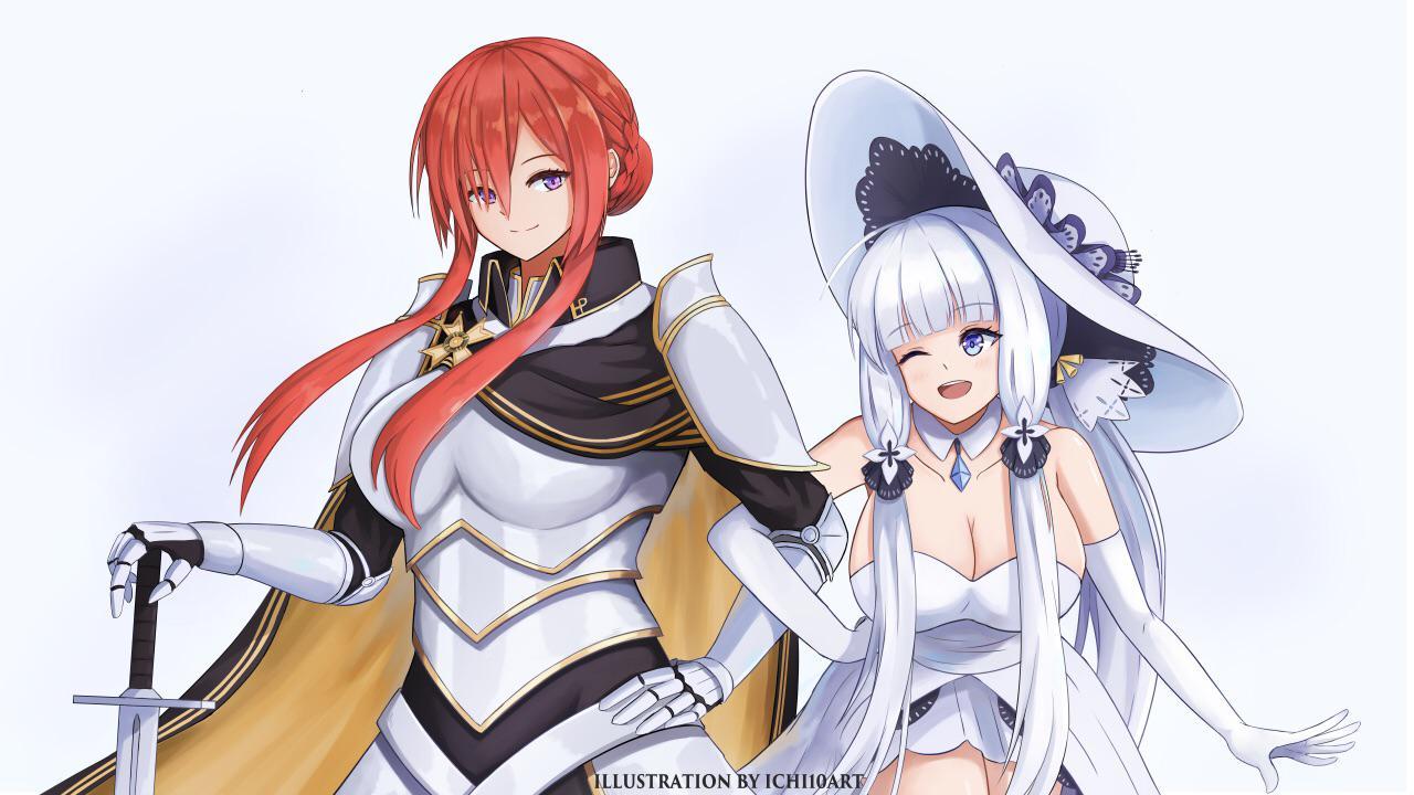 Lady Monarch and Lady Illustrious [Azur Lane] | Scrolller