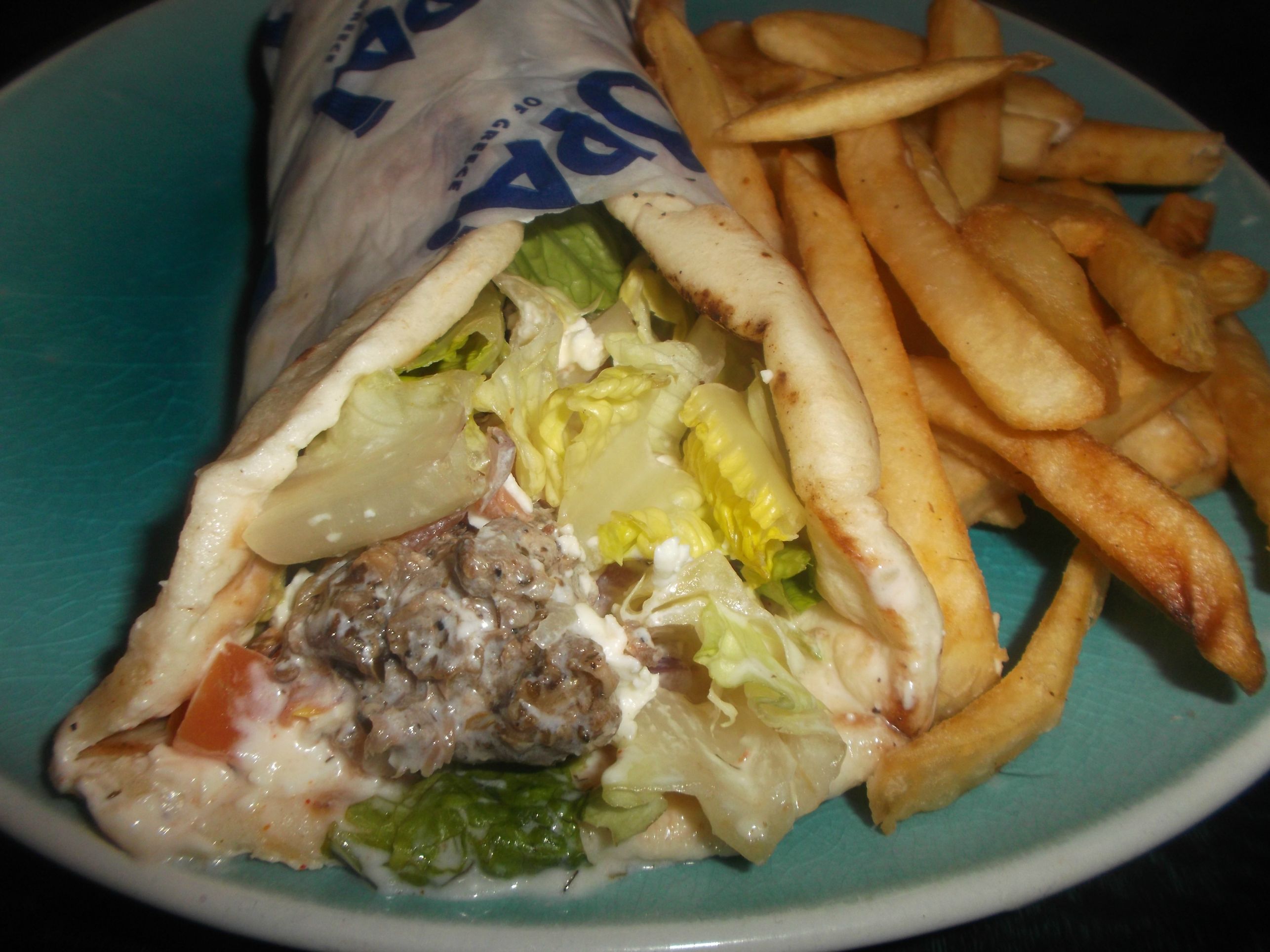 Lamb pita wrap from Opa! Souvlaki | Scrolller