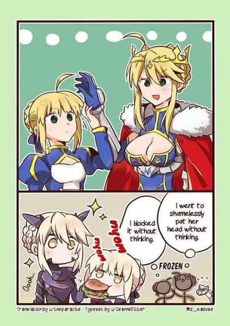 Lancer Artoria's with their Sabers | Scrolller