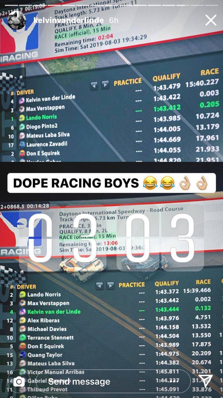 Lando and Max playing iracing till 3am after race day. They do really love racing. | Scrolller