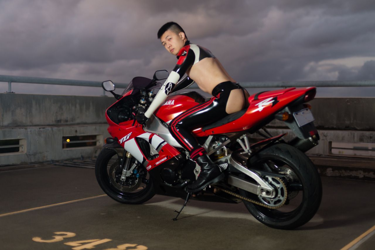 Latex Biker Photoshoot | Scrolller