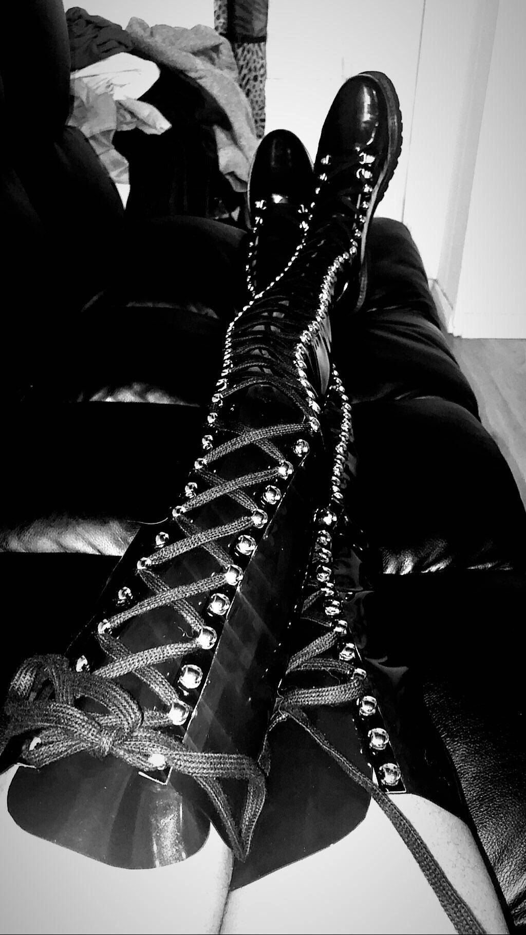 Latex Thigh High Boots 🖤 Scrolller