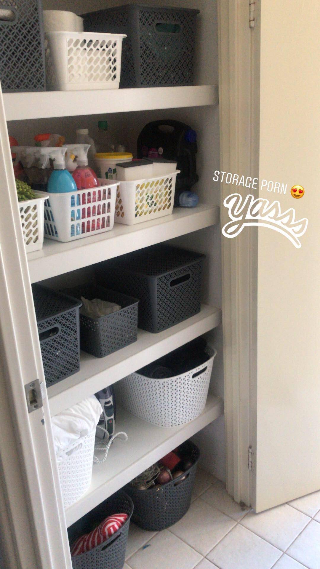 Laundry cupboard/linen organization | Scrolller