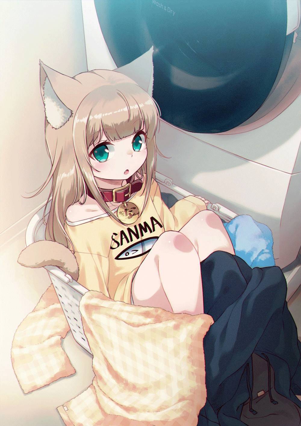 Laundry Neko [Original] | Scrolller