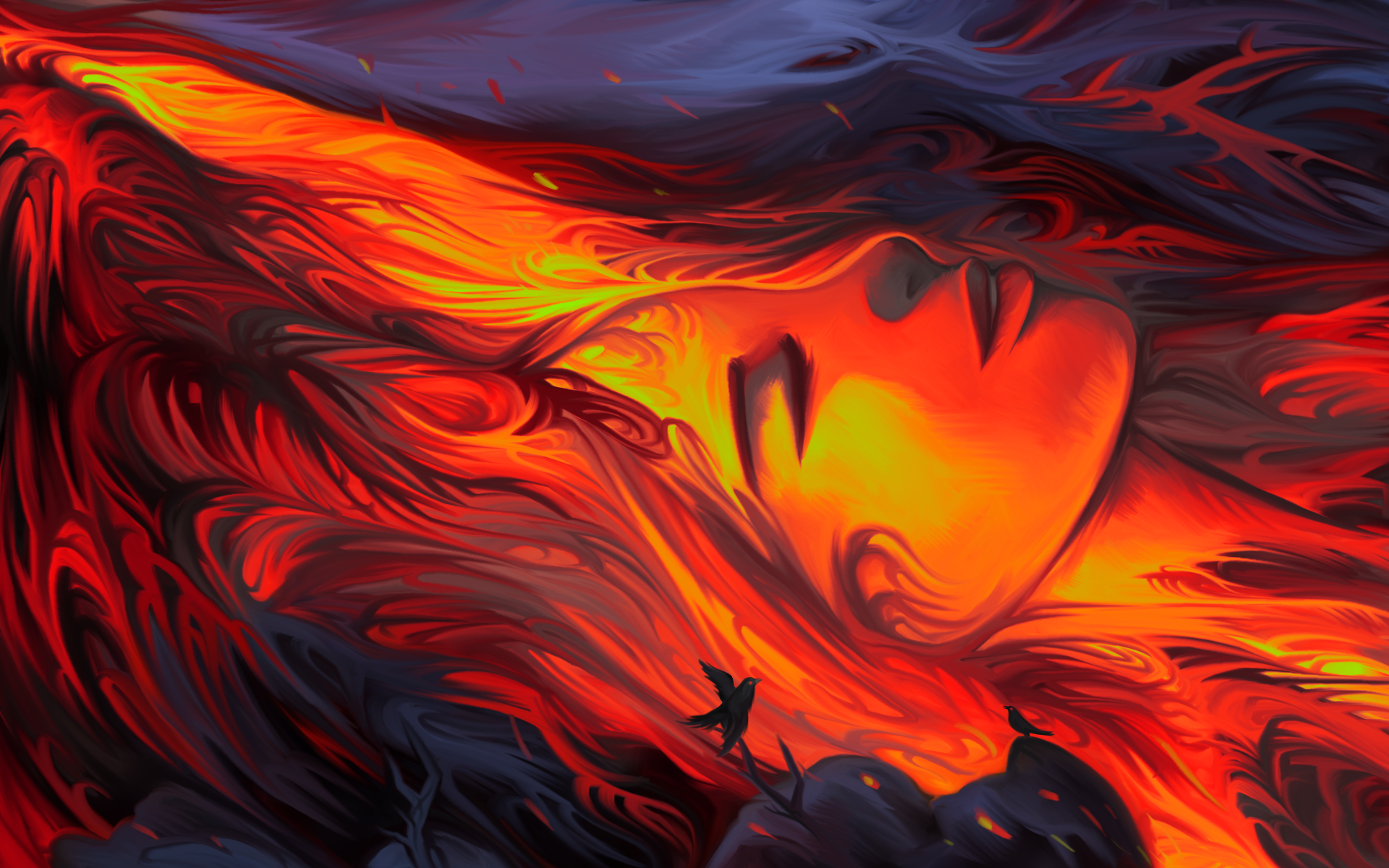 Lava Girl by andrework | Scrolller