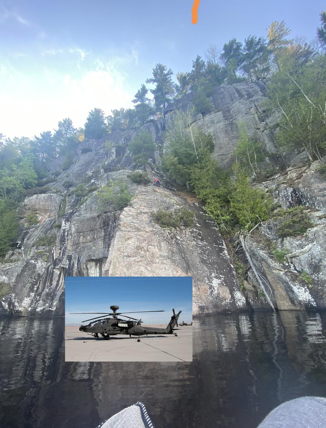 Leading from an apache helicopter | Scrolller