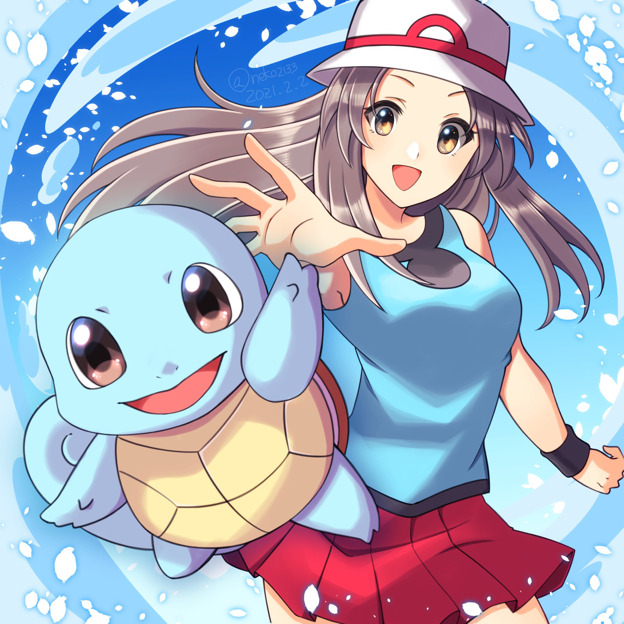 Leaf with her Squirtle | Scrolller