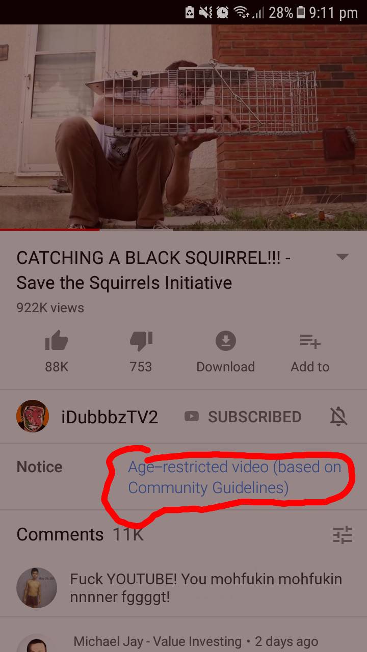 *Leafy's feminine voice* Yo is Youtube fucking retarded | Scrolller