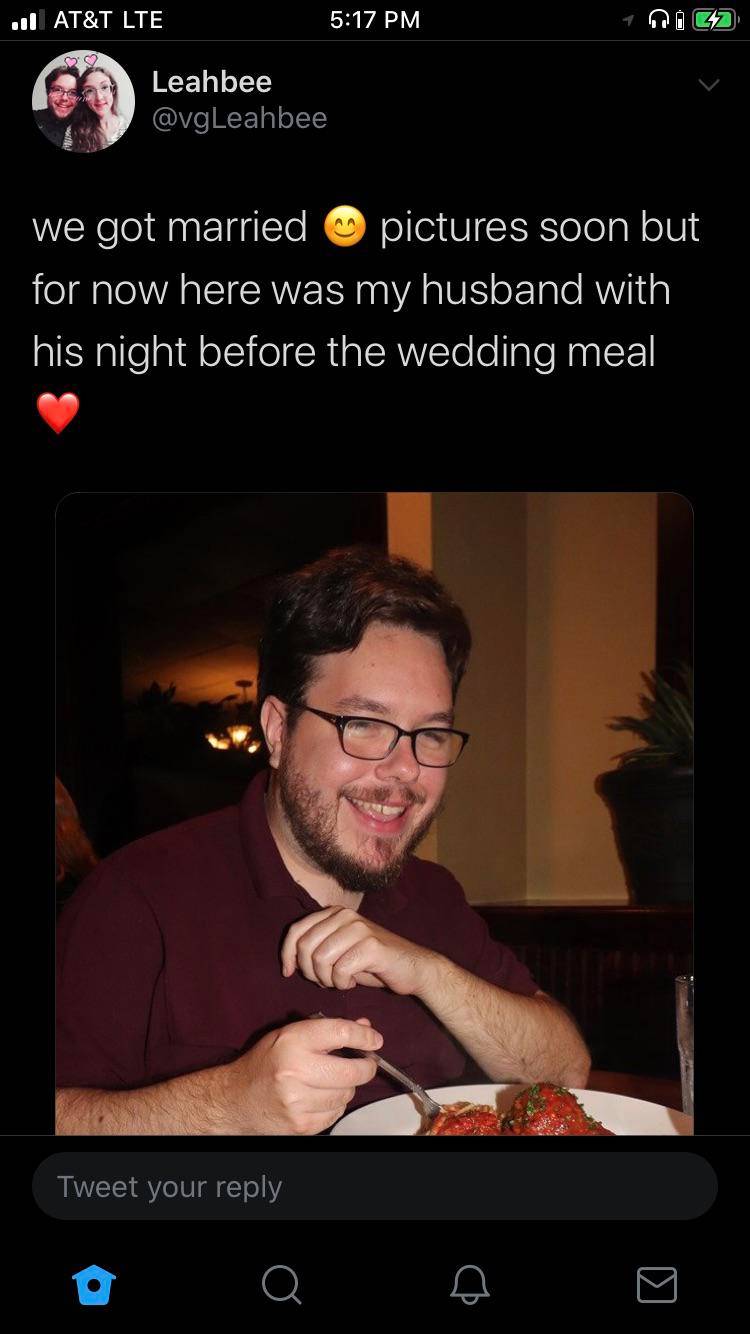 Leah tweeting about getting married to Bonsley | Scrolller