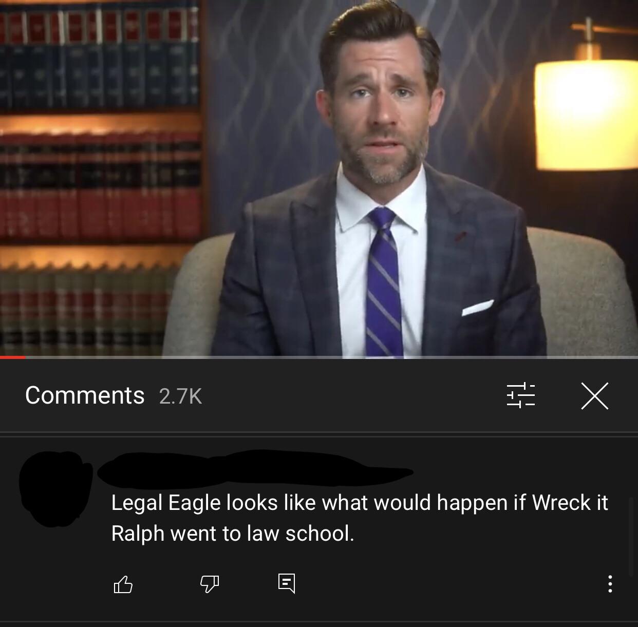 LegalEagle is compared to Wreck It Ralph | Scrolller