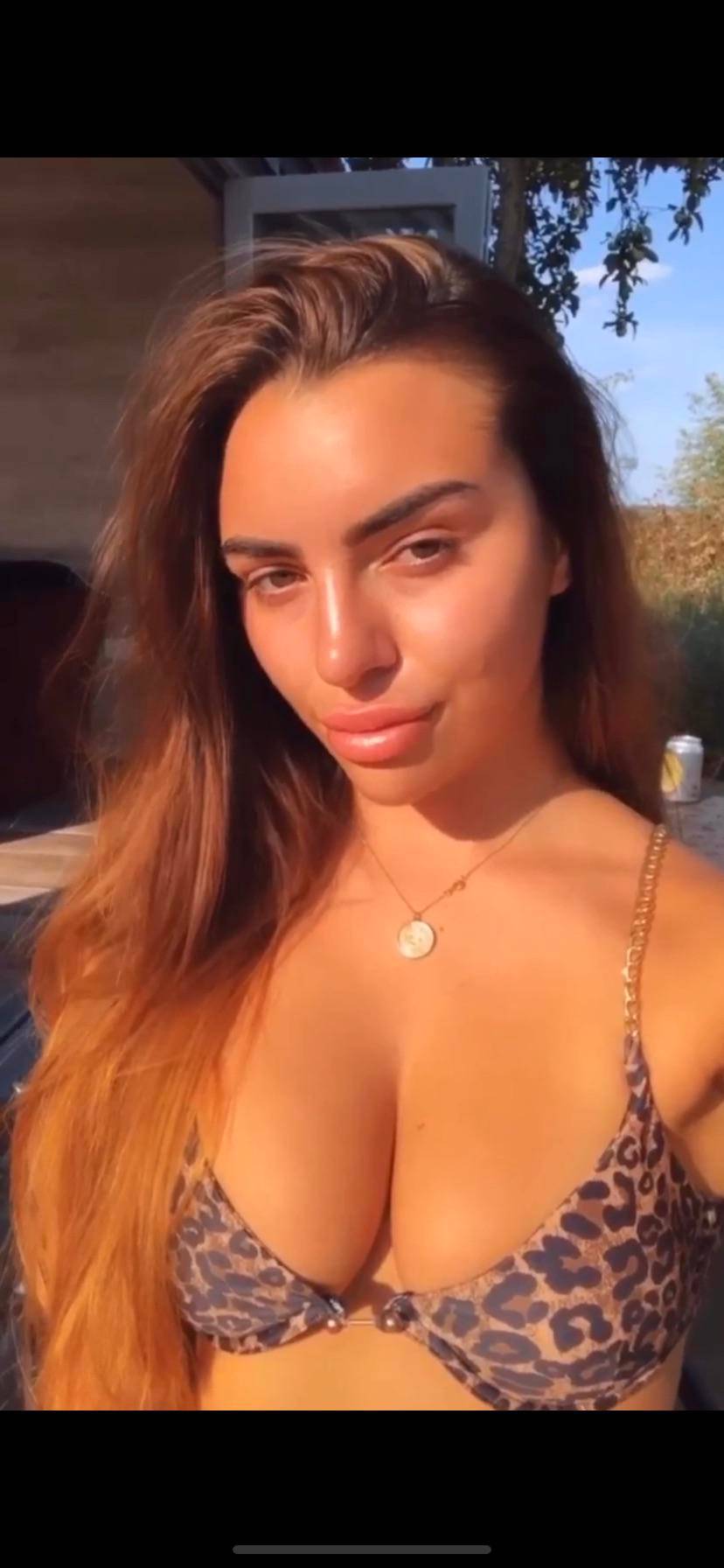 Leopard skin bikini from Instagram story | Scrolller